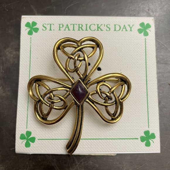 Sol d'Or | Jewelry | Sol Dor Clover Brooch C 97s Vintage Irish Sol Dor ...